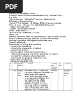 Perineal Care Procedure for Females | PDF | Medical Specialties | Medicine