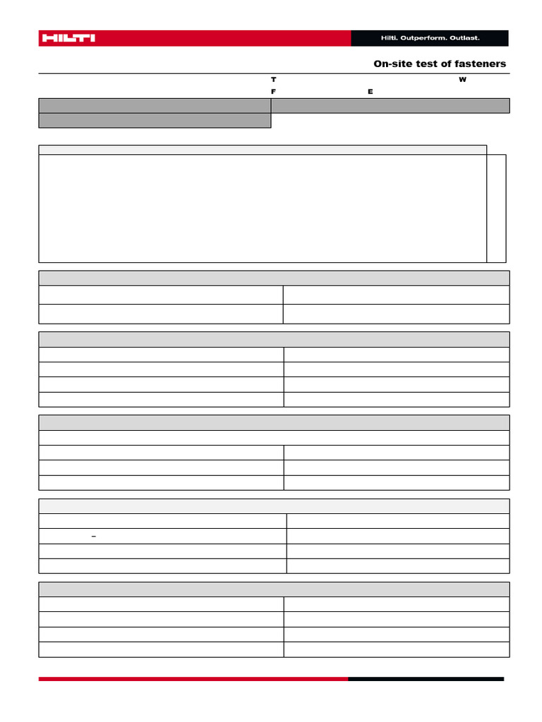 Hilti Pull-Out Test Report Summary | PDF | Contractual Term | Concrete