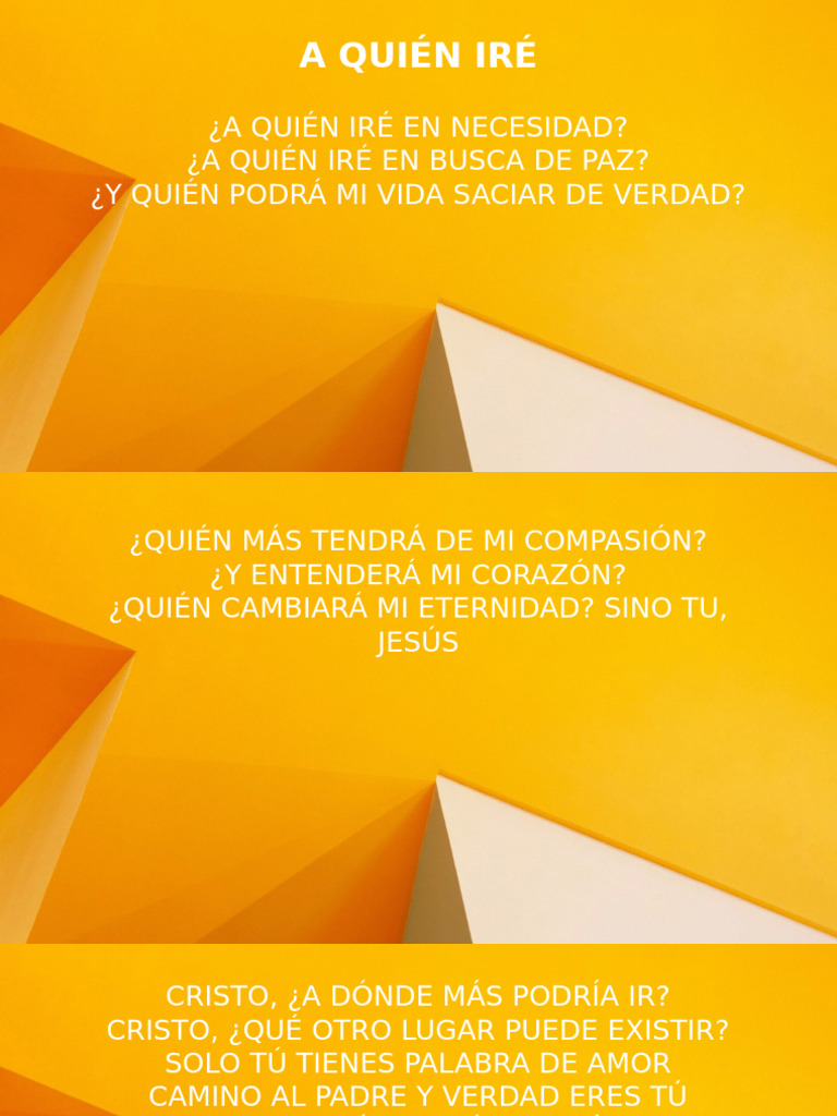 A Quien Ire | PDF