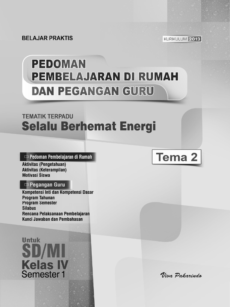 PG Kelas IV - Tema 2 - Selalu Berhemat Energi | PDF