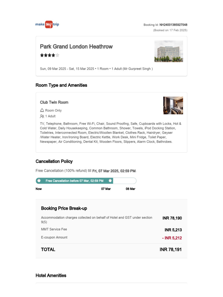 Trips Hotel DownloadETicket | PDF | Credit Card | Identity Document