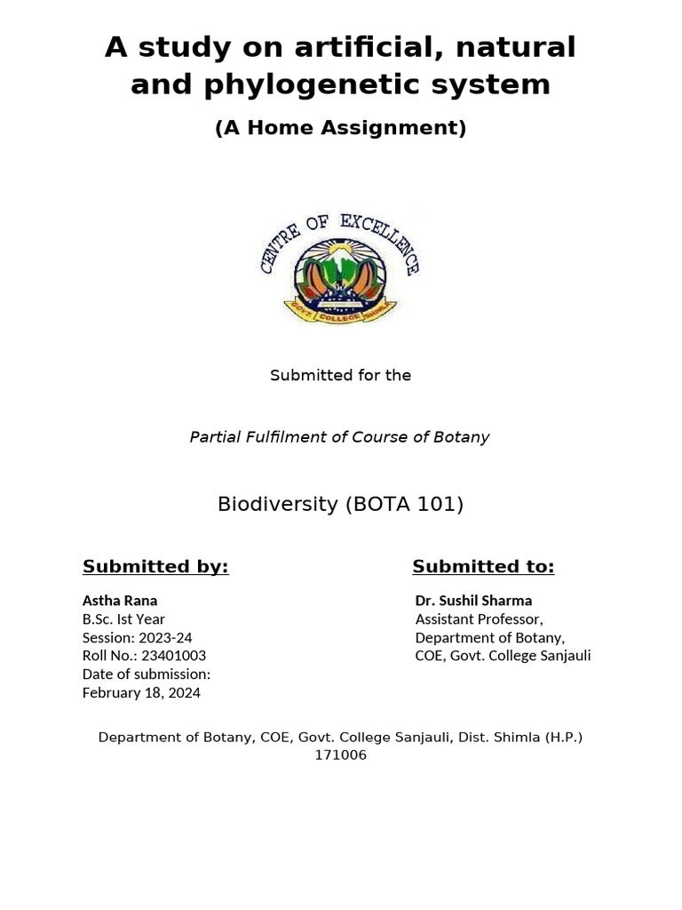 Assignment Format(Autosaved) 1 (1) | PDF