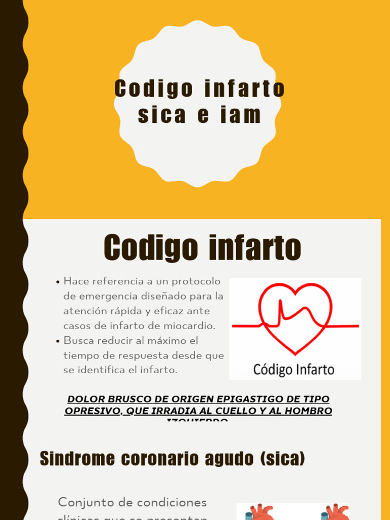 8.SICA E IAM - PPTX - 20250128 - 095333 - 0000 | PDF | Infarto de miocardio | Enfermedades y ...