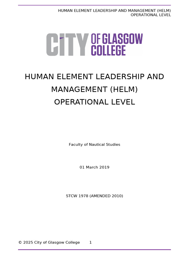 HELM Operational Student Handout_March 2019_Final(1) | PDF