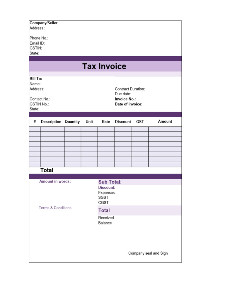 Invoice Bill | PDF