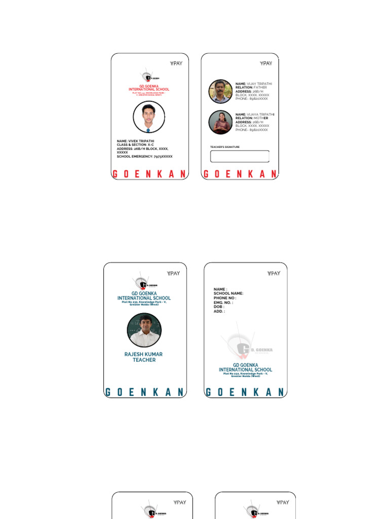 Student Info: Vivek Tripathi, GD Goenka | PDF