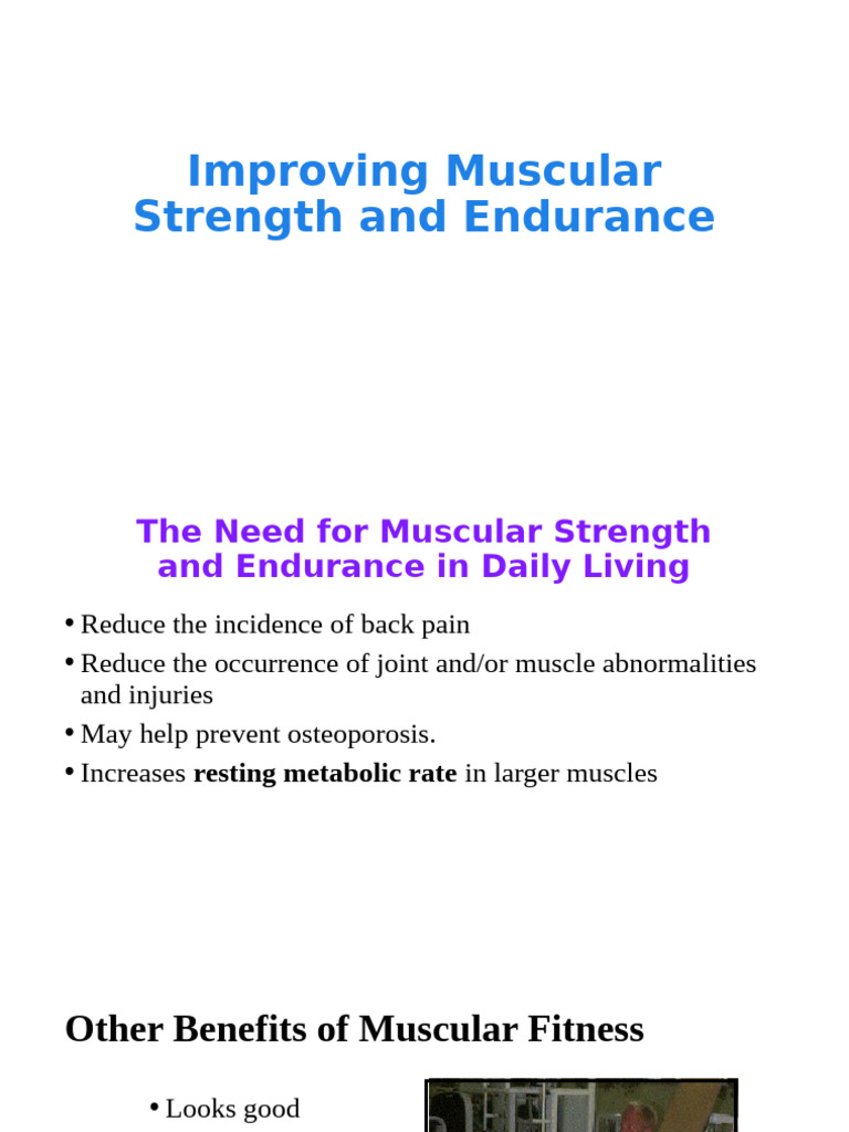 Muscular Strength and Enurance | PDF | Strength Training | Muscle ...