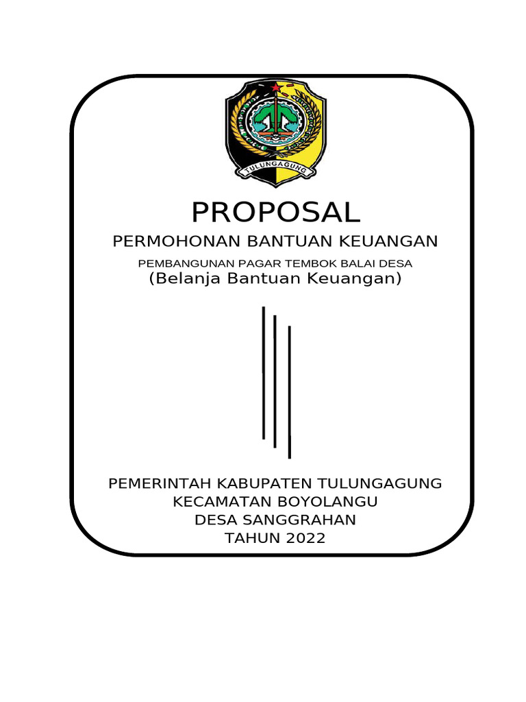 Proposal Pembangunan Pagar Balai Desa | PDF