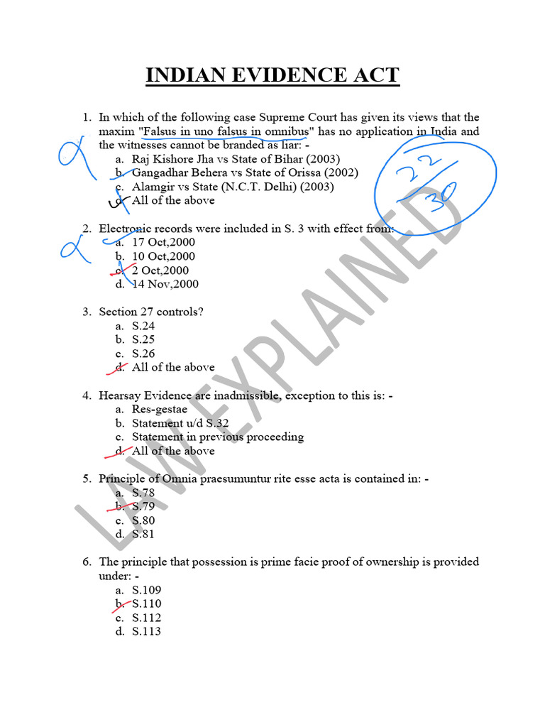 Indian Evidence Act Full. | PDF | Estoppel | Public Law