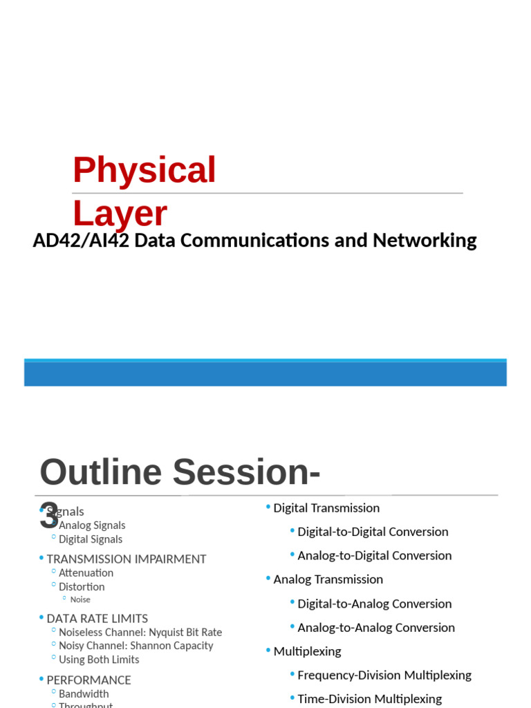 Unit-5-DCN-physical Layer | PDF | Modulation | Signal To Noise Ratio