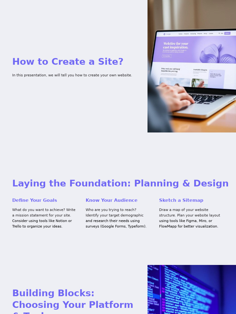 Website Creation Guide for Beginners | PDF