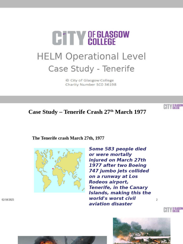HELM (O) Case Study Tenerife | PDF | Aviation | Aviation Safety