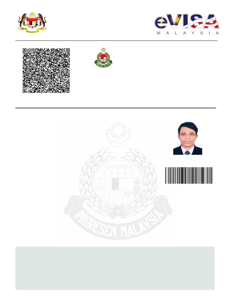 Malaysia eVISA Information | PDF