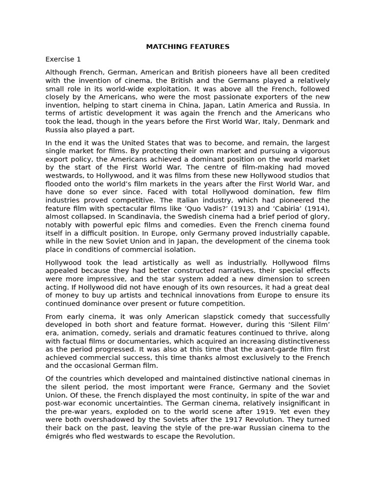 Matching Features Reading Ielts | PDF | Ballistics