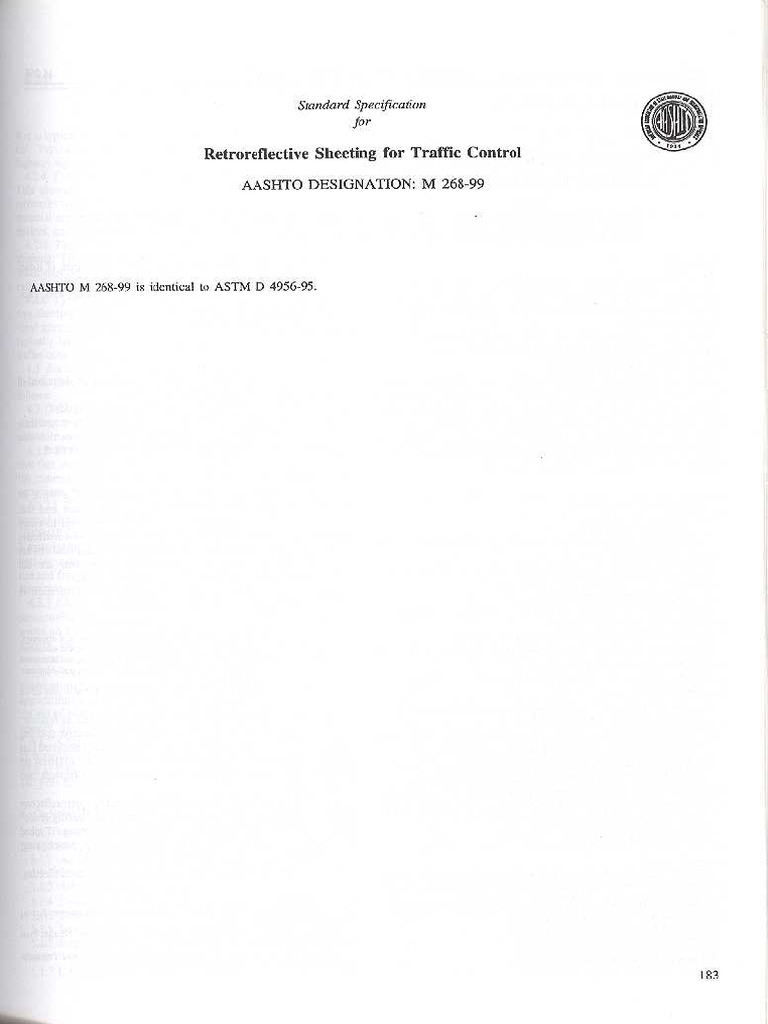 40_Retroreflective Sheeting for Traffic Control | PDF