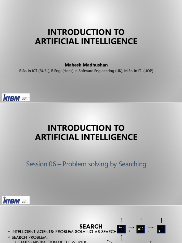 Lecture 06 - Problem solving by Searching | PDF | Algorithms And Data Structures | Theoretical ...