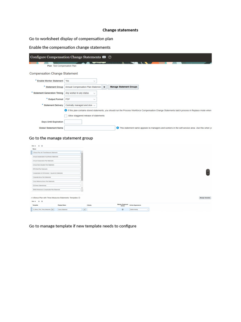 Change Statements | PDF