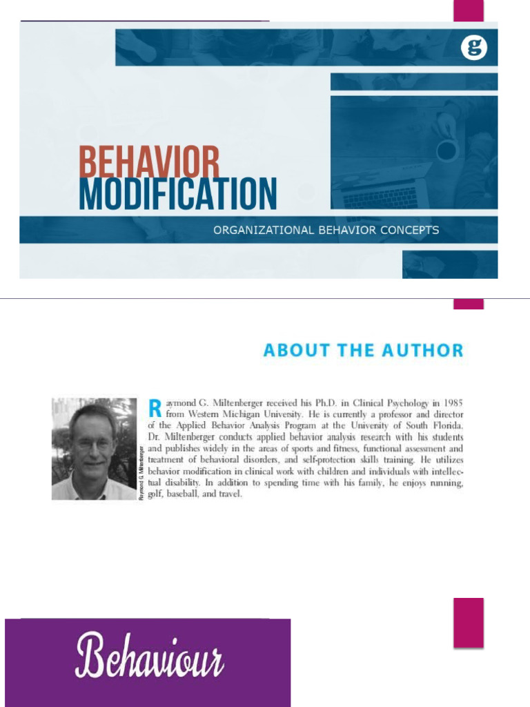 Behaviour Modification Techniques | PDF | Reinforcement | Behavior