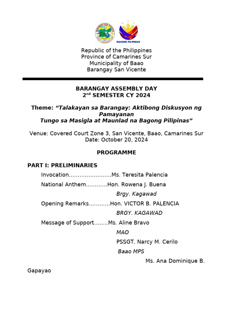 Annex A - Programme Template | PDF