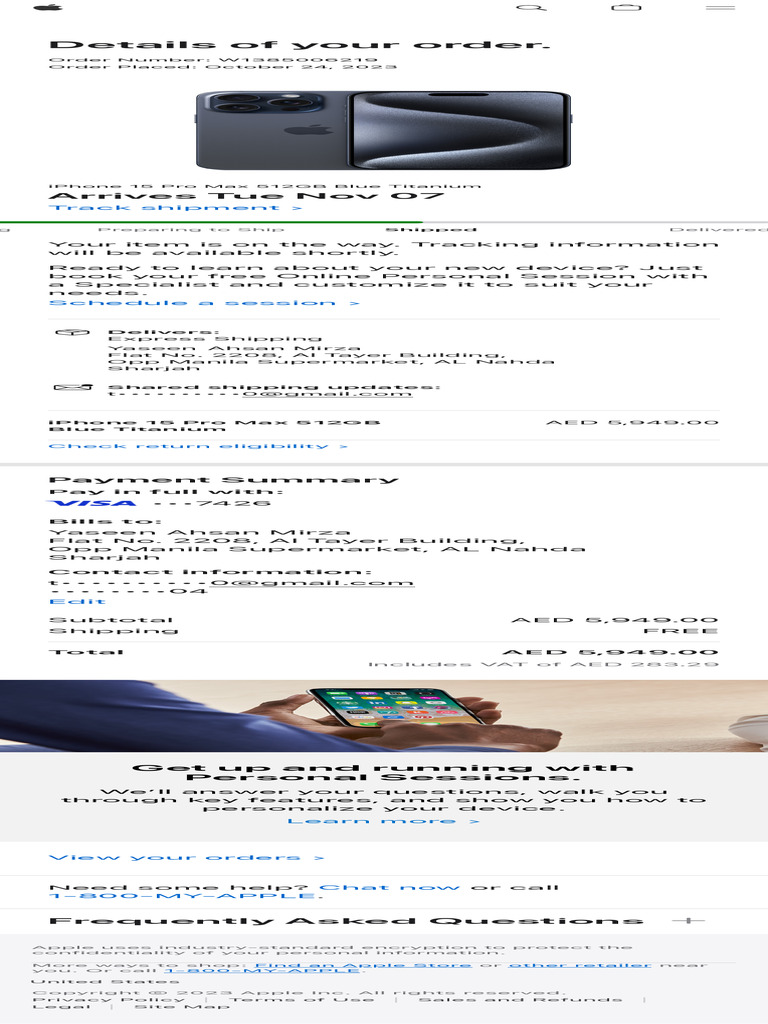 Order Details - Apple | PDF