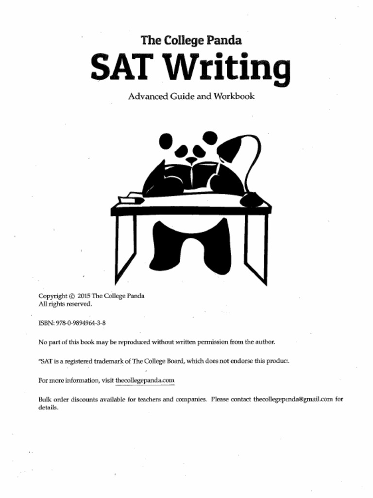 The-College-Panda-Sat-Writing-Advanced-Guide-And-Workbook-By-The ...