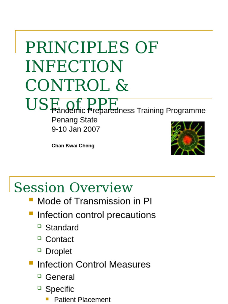 Infection Control & PPE Guidelines | PDF | Influenza | Personal ...