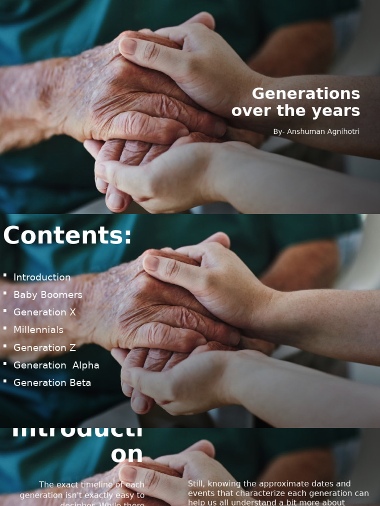 Generations Over The Years | PDF | Millennials | Behavioural Sciences