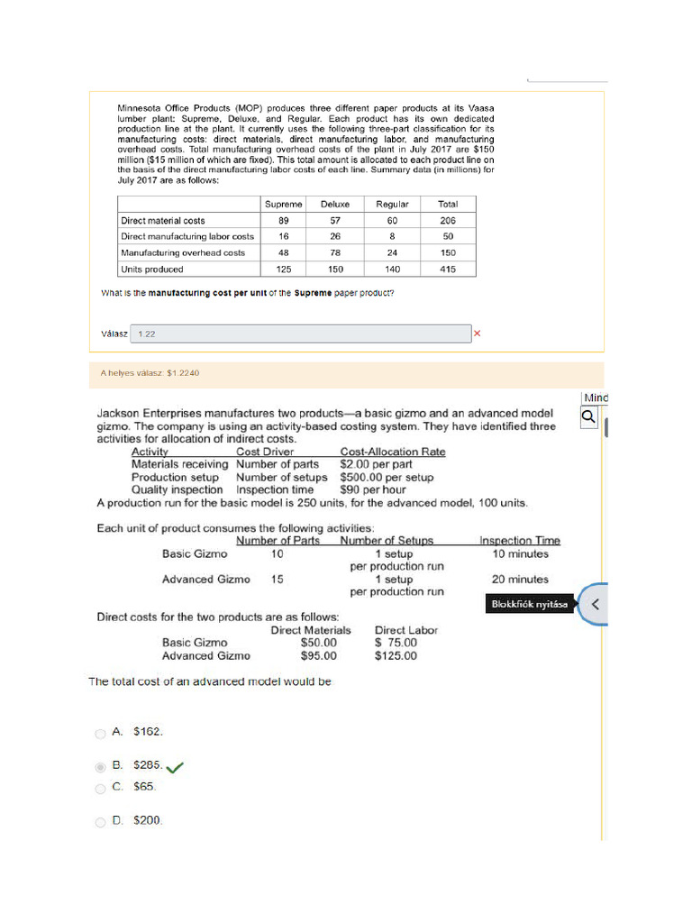 Managerial Accounting MA-midterm | PDF
