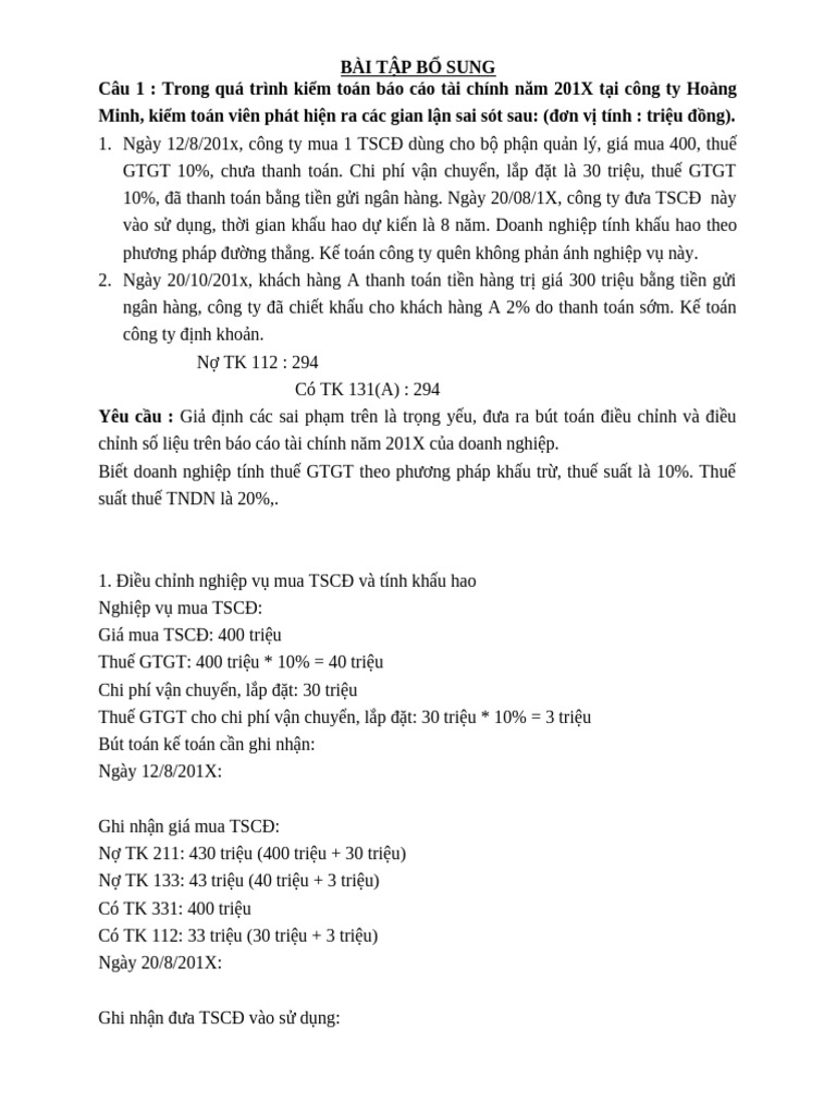 BAI TAP TONG HOP-LTKiT | PDF