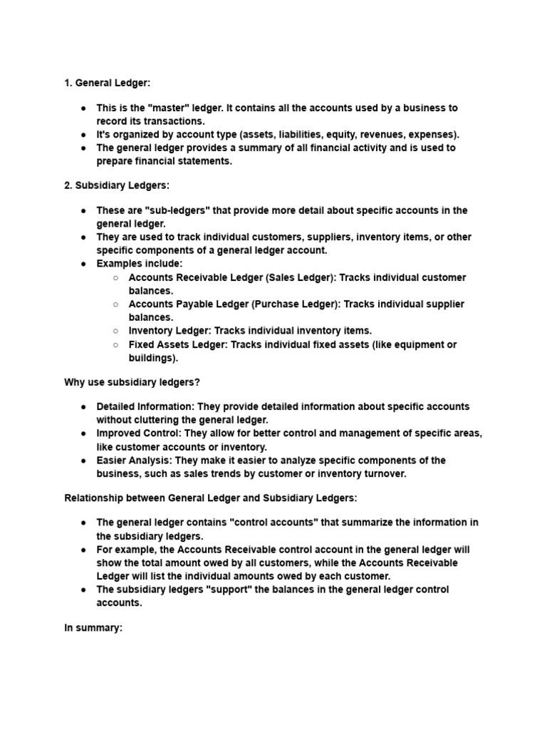 types of ledger | PDF