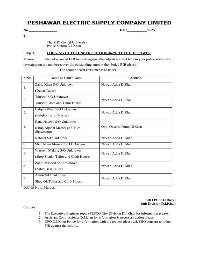 SHO Gomal University | PDF