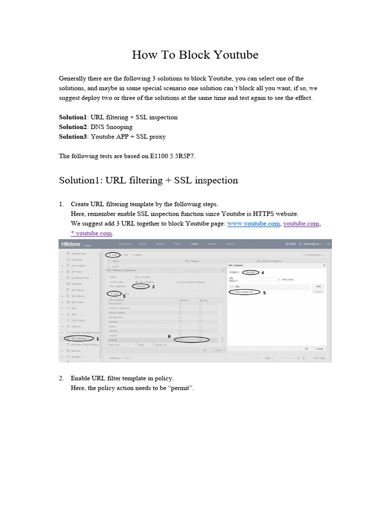 How To Block Youtube 2 | PDF | Domain Name System | Proxy Server