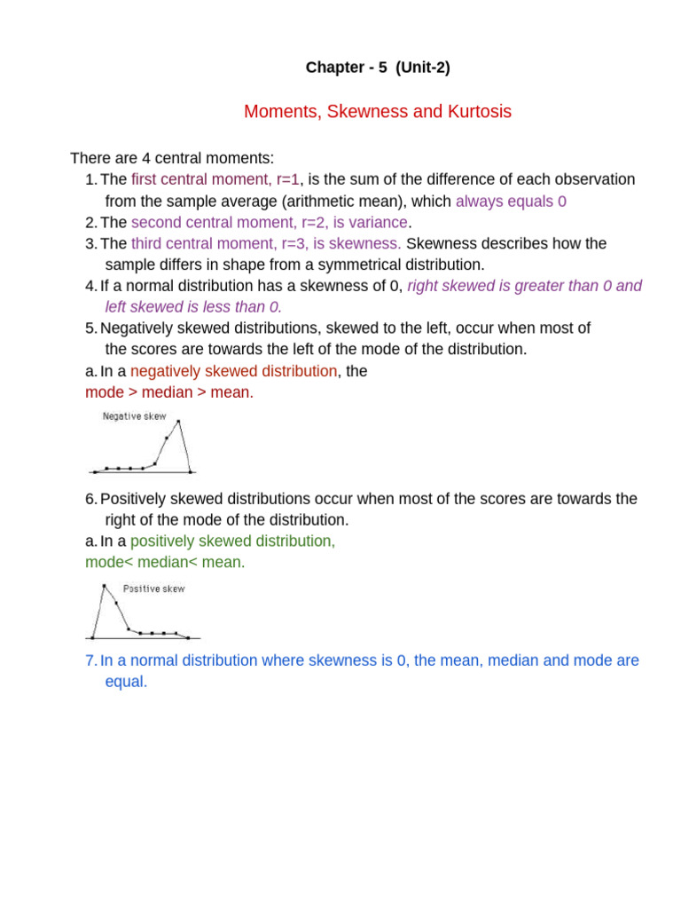 Moment_Kurtosis_Skewness | PDF | Skewness | Statistical Analysis Moment_Kurtosis_Skewness | PDF | Skewness | Statistical Analysis
