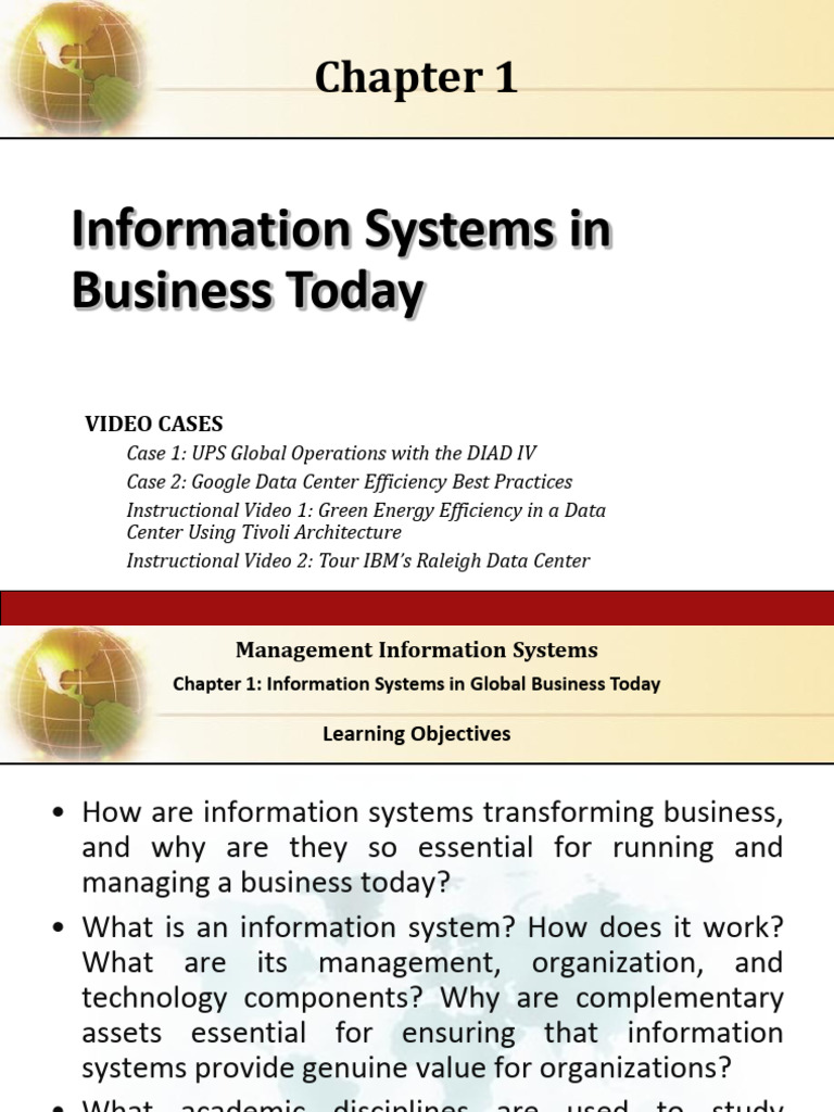 Laudon Mis14 Ch01 Edited | PDF | Information System | System