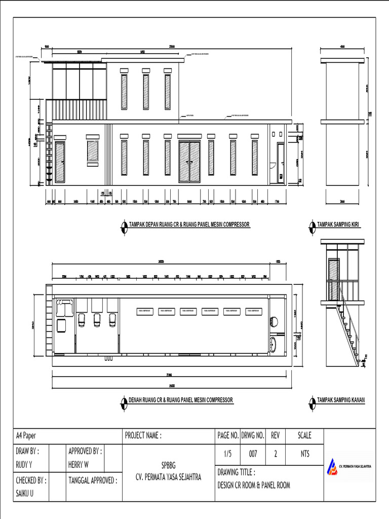 Design Plans for Compressor Control Room | PDF