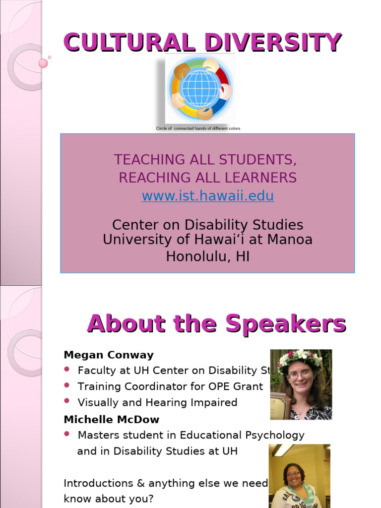 Cultural Diversity Training Module | PDF | Disability | Knowledge