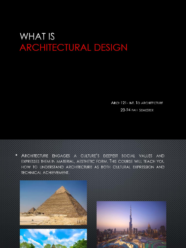 1-What Is Architectural Design | PDF | Aesthetics | Design