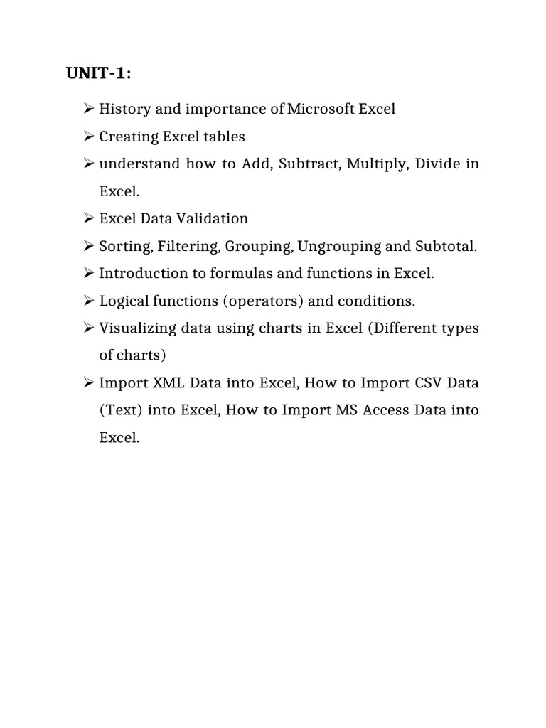 1st Unit Data Science Syllabus | PDF