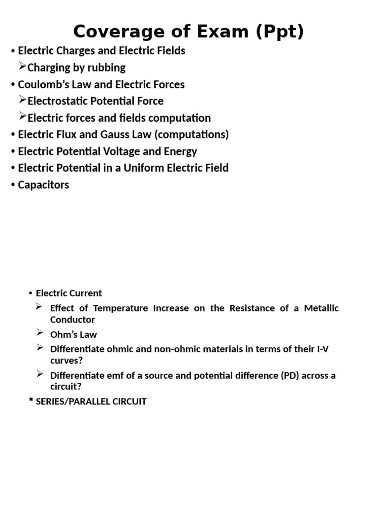 g12Q3-Pointers-to-review Physics | PDF | Electricity | Electric Current