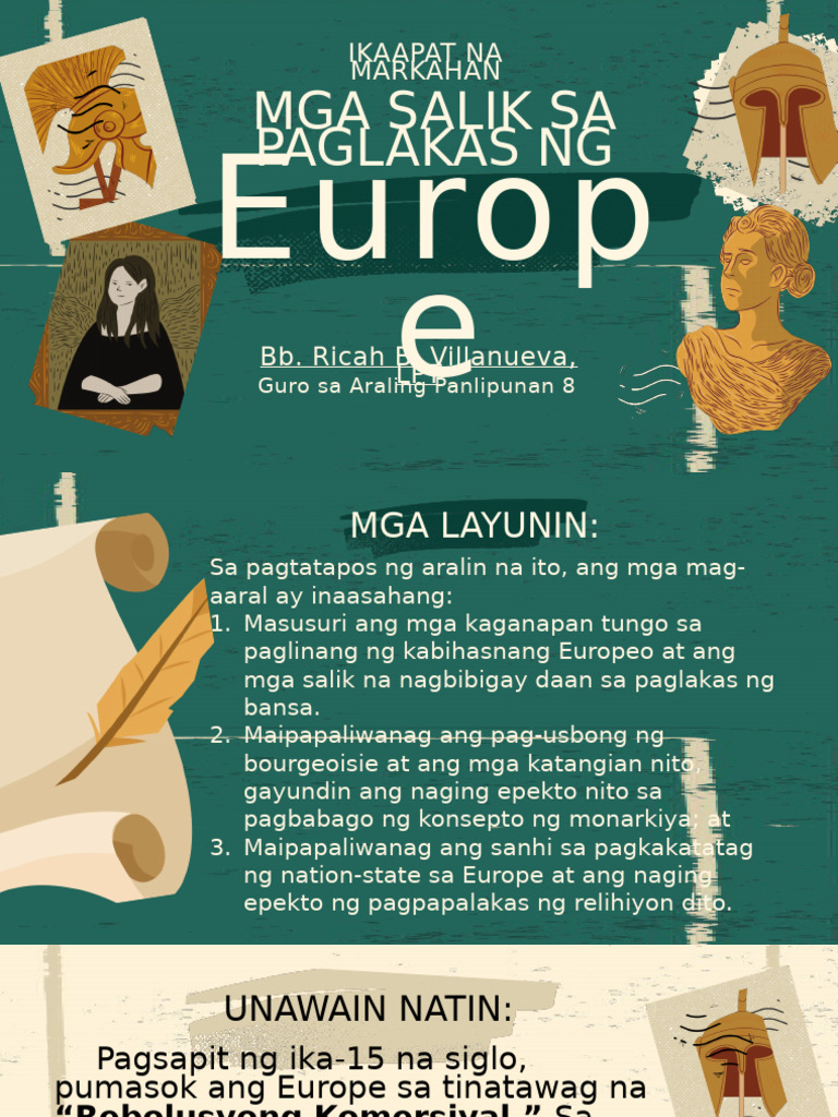 4th Grading - L1 - Mga Salik Sa Paglakas NG Europe | PDF