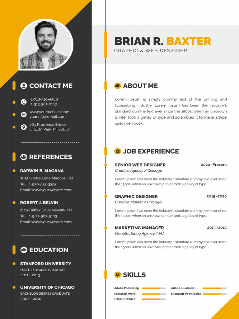 Modèle CV Brian | PDF