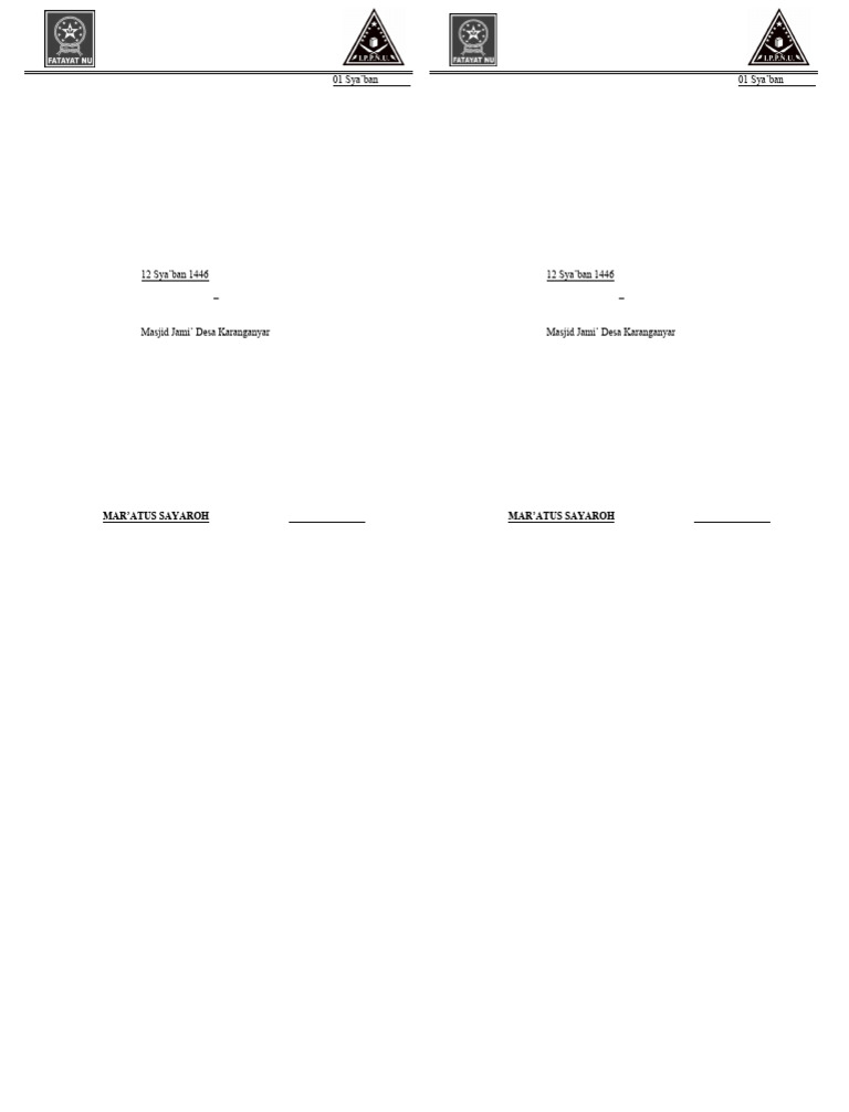 Undangan keputrian | PDF