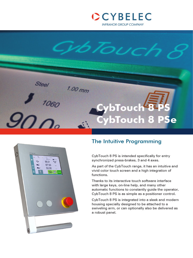 Flyer CybTouch 8 PS V2.3 en | PDF | Software | Computer Architecture