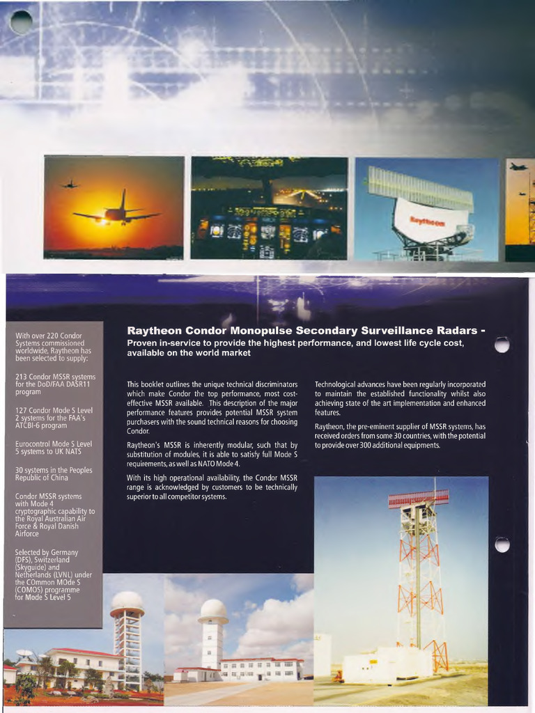 Condor MSSR: Global Radar Excellence | PDF | Antenna (Radio) | Radio ...