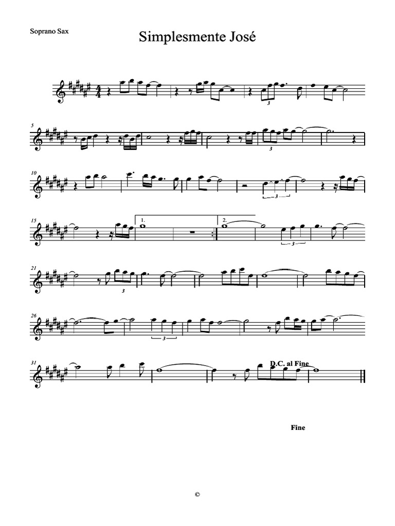 Qdoc.tips Simplesmente Jose Sax Soprano | PDF