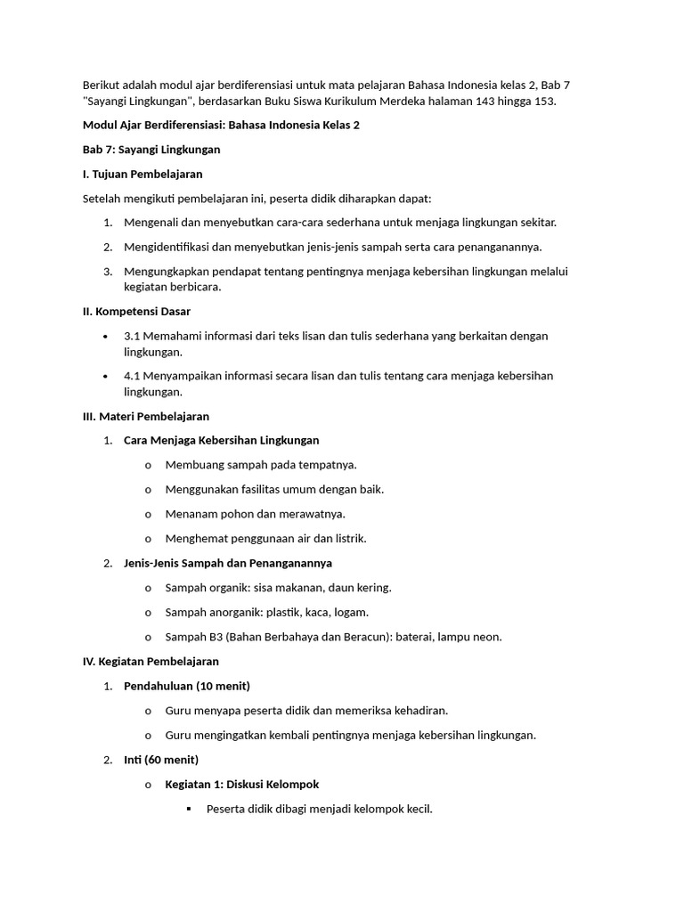 Modul Ajar Kls 2 Bi Observasi | PDF