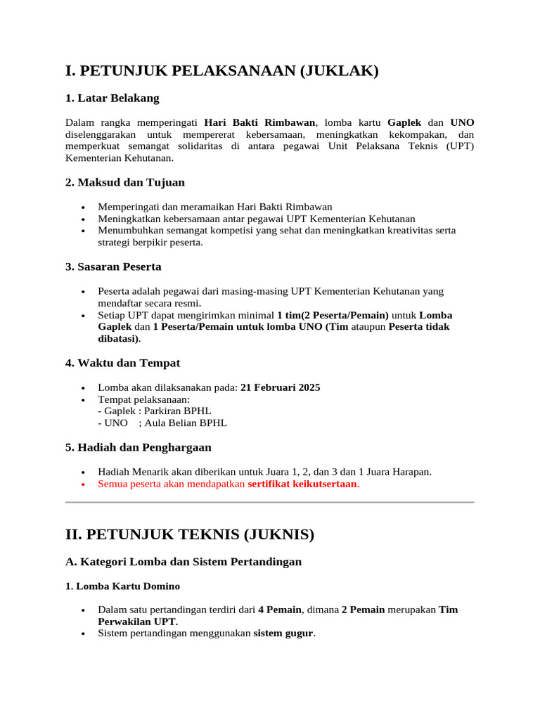 Juklak Dan Juknis Kartu | PDF