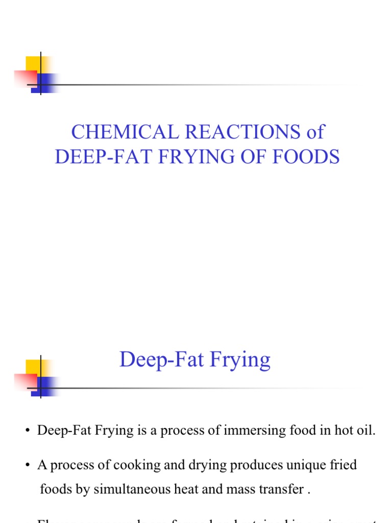 Deep Fat Frying Chemistry | PDF