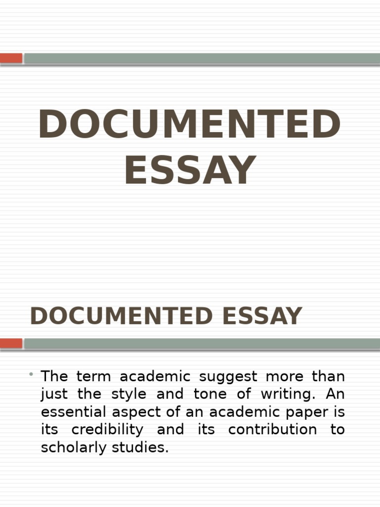 Understanding Documented Essays | PDF