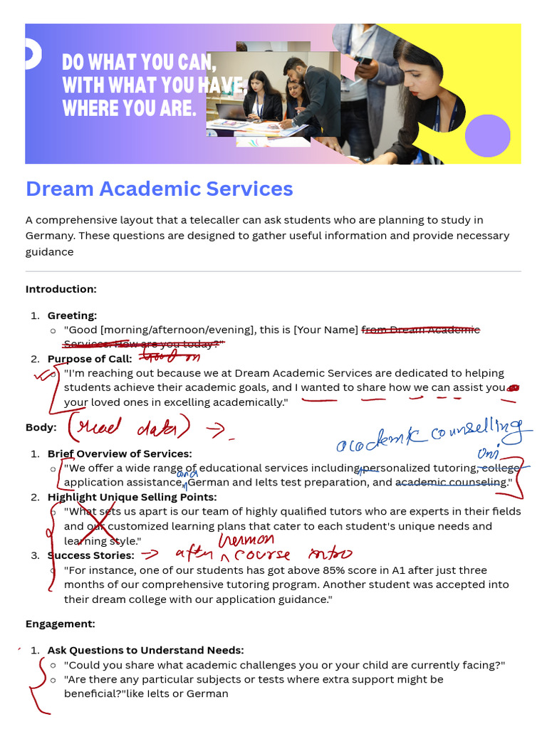 Do What You Can, With What You Have, Where You Are.: Dream Academic ...